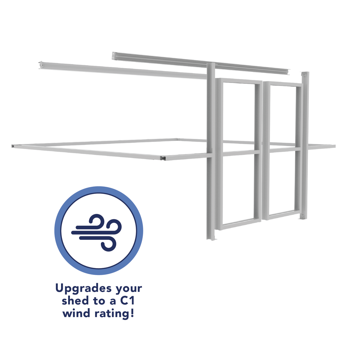 Absco Sheds Premier Shed Cyclone Kit | C1 Wind Rating