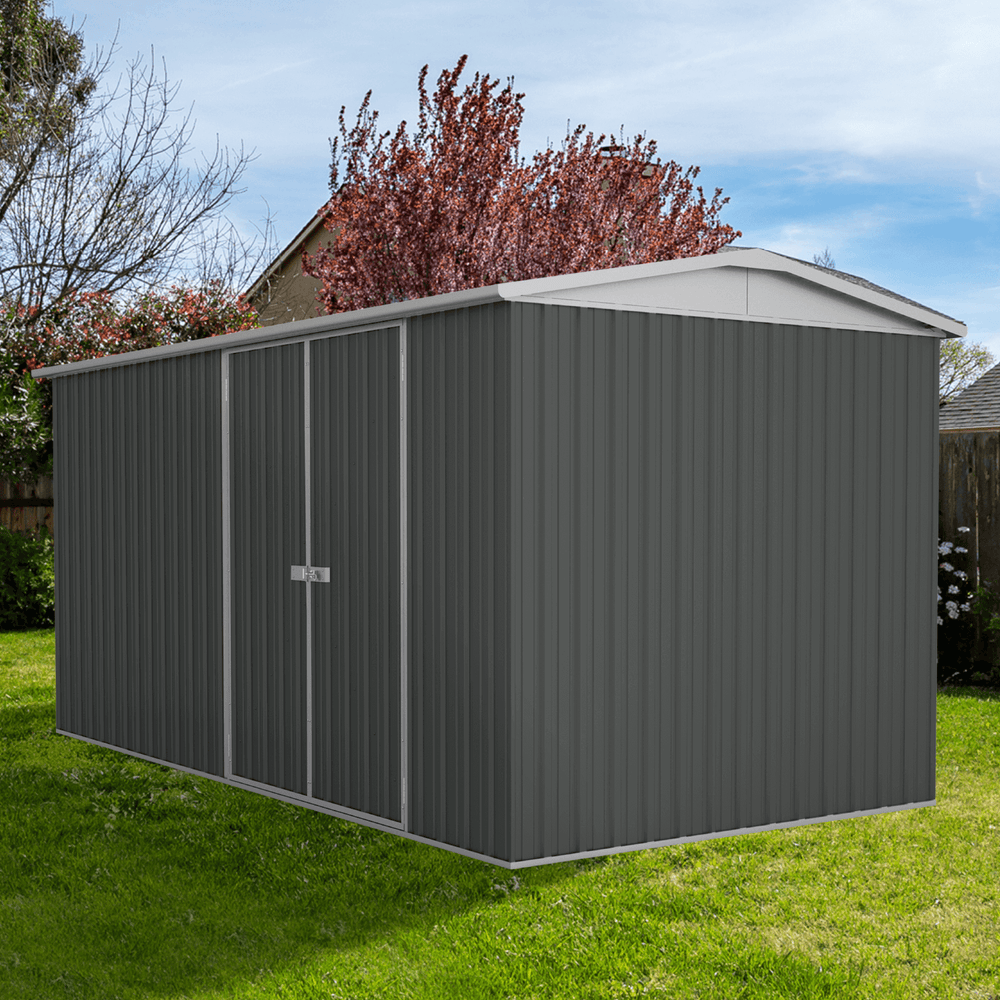 Absco Sheds 4.48 x 2.26 x 2.30 Highlander Shed Double Door Zincalume